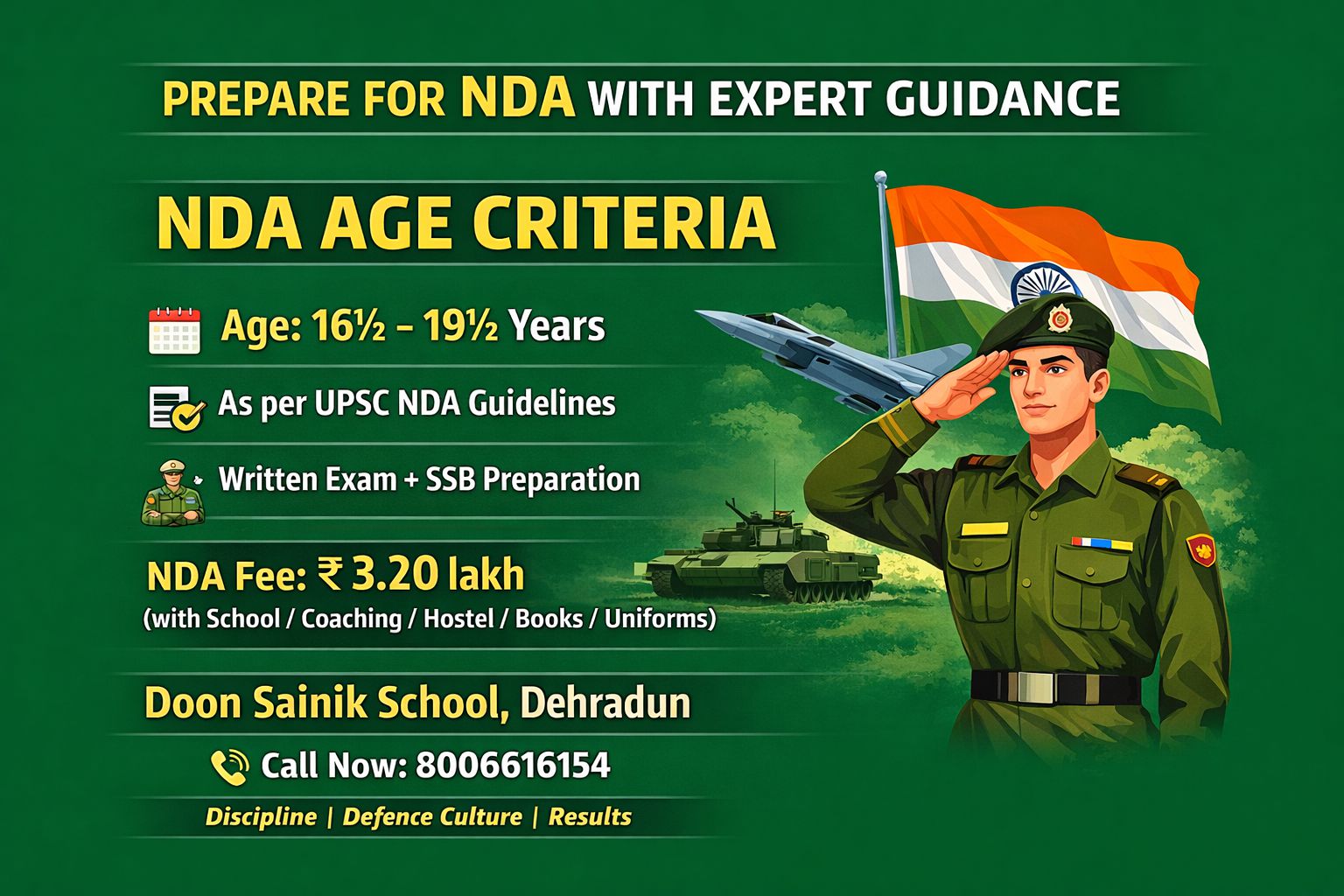 NDA Foundation Course After 10th Class